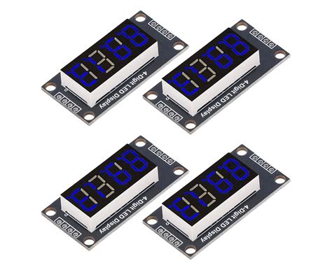 4 sets digital tube display module led 4 digit 7 segment 0 36in tm1637