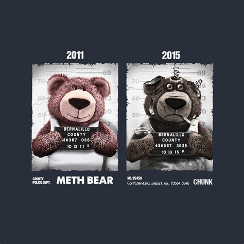 Meth Bear Navy Hoodie Chunk Clothing