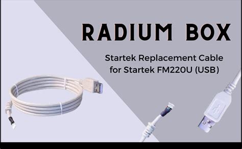 Radium Box Startek Replacement Cable For Startek Fm220u Usb Computers And Accessories