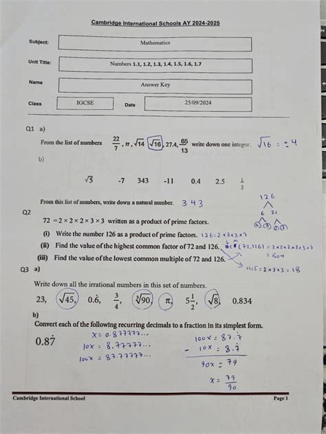 Quiz 1 Answer Key Pdf