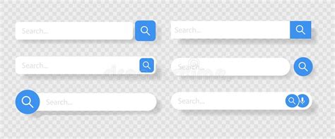 Search Bar For Ui Design And Web Site On A White Background Search Address And Navigation Bar
