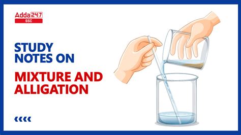 Mixture And Alligation Notes Methods And Questions