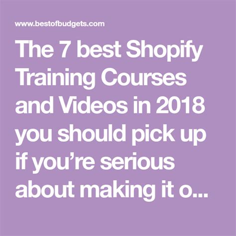 7 Best Shopify Training Courses And Videos To Master Shopify And