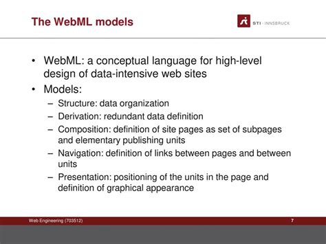 developing applications with webml lecture 7 dr mohammad ahmad ppt