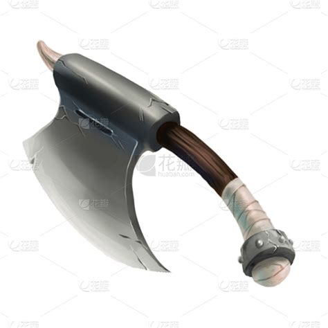 Cg风 奇幻魔幻魔法插画元素2 斧头