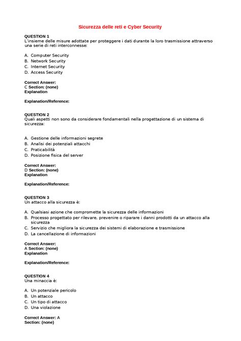 Sicurezza Delle Reti E Cyber Security Ingegneria Informatica L 8 Mercatorum Docsity