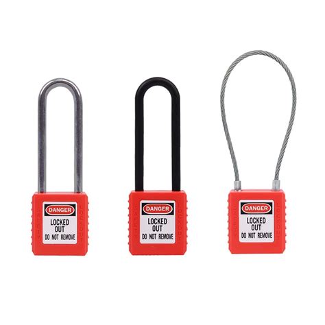 Candado De Seguridad Abs Grillete De Plástico 76mm Nailon No