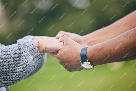 Premium Photo Outdoor Closeup And Couple Holding Hands Love Or