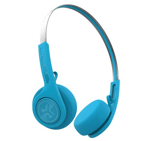 JLab Audio Rewind Wireless Retro Headphones Blue Bluetooth