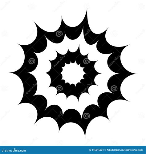 Blast Explosion Vector Icon Stock Vector Illustration Of Fume