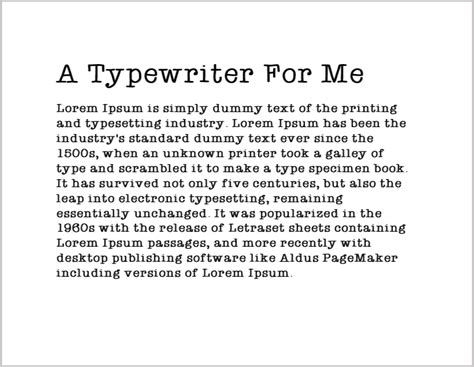 The Best Typewriter Fonts For Word In 2024