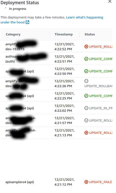 Stuck In Deployment Re Did Schema Re Initialized After Cli Issues · Issue 412 · Aws Amplify
