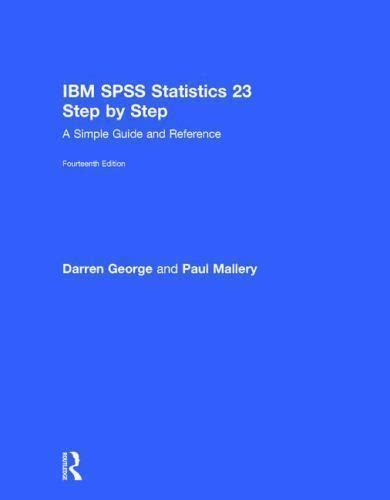 IBM SPSS Statistics Step By Step Guide And India Ubuy