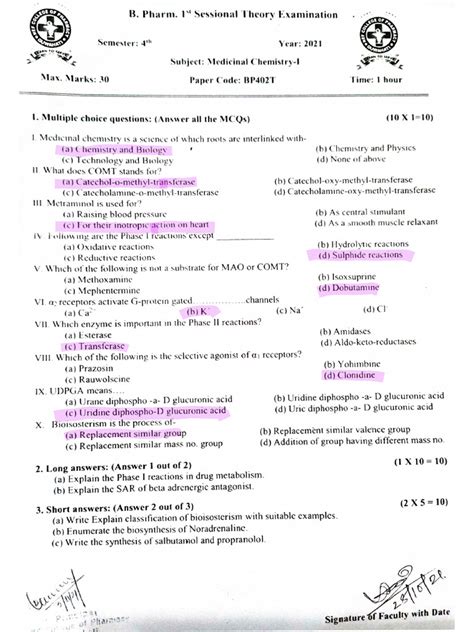 Sessional Exam 2021 Pdf