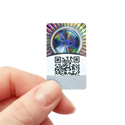 Custom Anti Counterfeit Qr Code Genuine Authentic Hologram Sticker