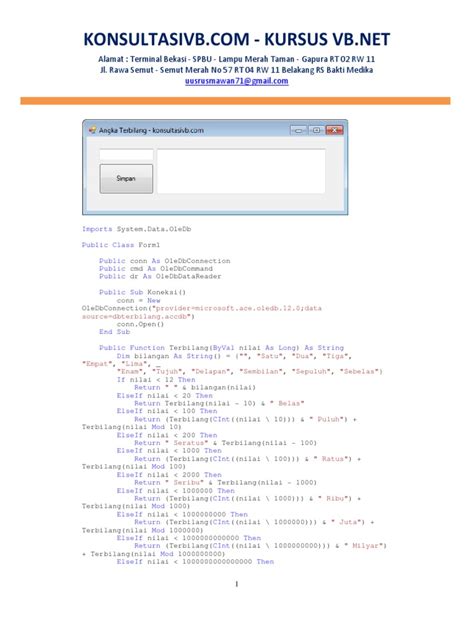 Membuat Angka Terbilang Pdf