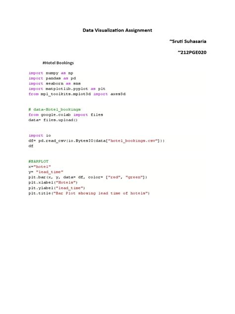 data visualization assignment pdf teaching methods and materials art