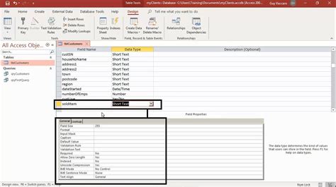 Microsoft Access Relational Database