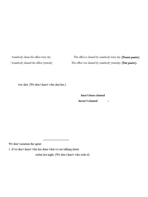 A Sort Note On Active And Passive Voice Forms Pdf Subject Grammar Verb