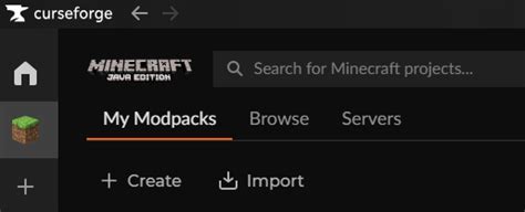Installing Minecraft Modpacks: CurseForge support