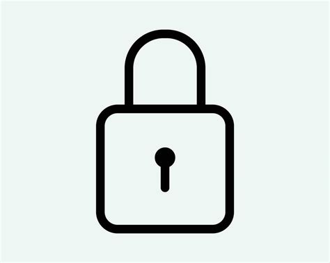 Padlock Icon Key Hole Secure Lock Security Private Access Confidential Secret Close Locked