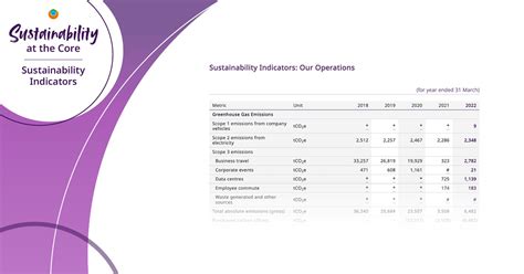 Sustainability Indicators Sustainability At The Core Temasek Review