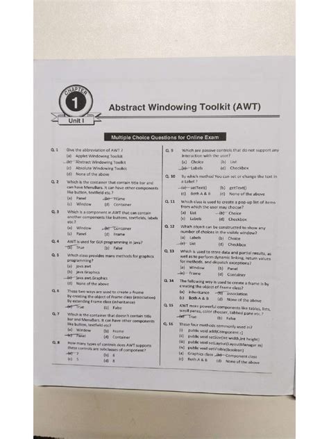 Advancejavamcq Pdf
