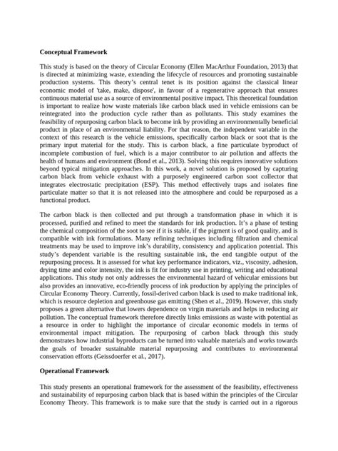 Conceptual Operational Framework Revision Comm Pdf Life Cycle Assessment Sustainability
