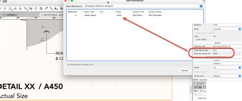 Detail Callouts Not Showing When Selecting Back References Troubleshooting Vectorworks