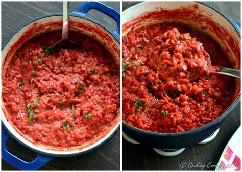 Beetroot Risotto Cooking Curries