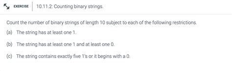 Solved Hint For C Let A Be The Set Of Bit Binary Chegg