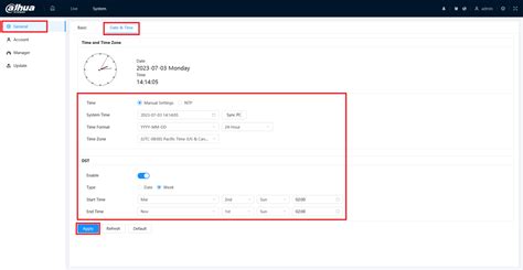 Configure Date And Time On Dahua 50 Ui Cameras A Simple Setup Guide