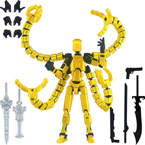 Assembly Completed Lucky 13 T13 Action Figure Set 3d Printed Multi Jointed Movable Dummy 13 Nova