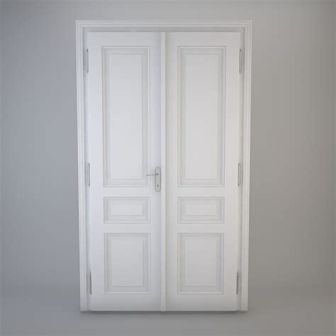 3d Classical Double Door