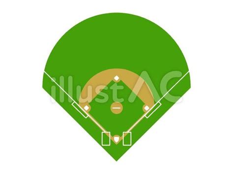 球場 野球 グラウンド マウンド 甲子園イラスト No 2522533／無料イラストなら「イラストac」 甲子園 野球 イラスト