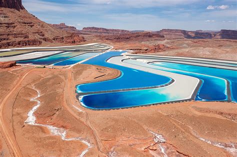 Evaporation Ponds At A Potash Mine Using License Image 13849127 Lookphotos