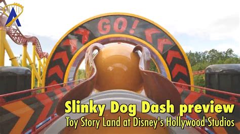 First Look At Slinky Dog Dash Roller Coaster Pov In Toy Story Land At