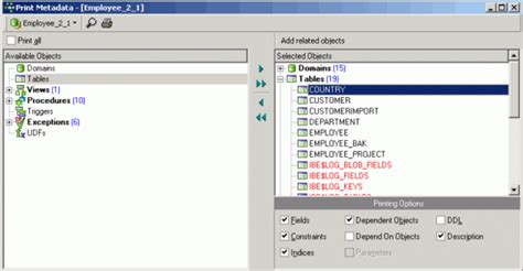 02 Ibexpert02 08 Ibexpert Tools Menuprint Metadata Ibexpert