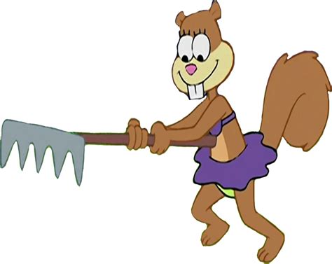 Sandy Cheeks Raking Vector By Mrtoonlover83 On Deviantart