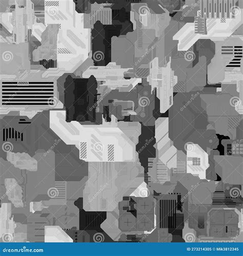 Scifi Displacement Map For 3d Royalty Free Stock Image 273214300