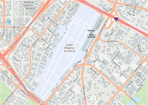 John Wayne Airport Map Us Maps