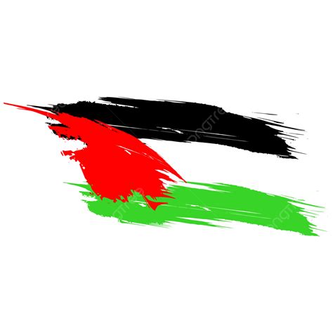 팔레스타인 국기 페인트 브러시 벡터 팔레스타인 팔레스타인 국기 브러시 효과 PNG 일러스트 및 벡터 에 대한 무료