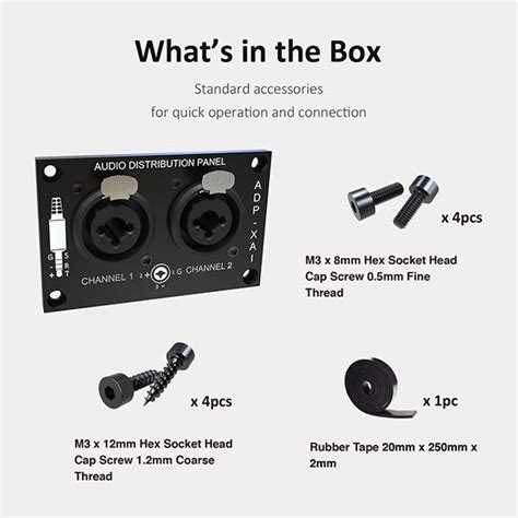 Aa Aa11432 Adp Xai Xlr Analog Input Audio Distribution Panel Xlr 6 35mm 1 4 Trs Stereo Female