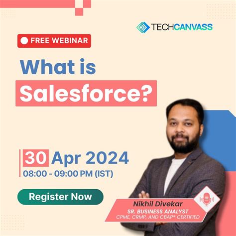 Techcanvass On Linkedin Salesforce Webinar Free Crm