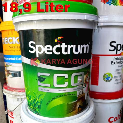 Jual Cat Tembok Interior Exterior SPECTRUM ECO L Cat Dinding KG Super White SW Kota