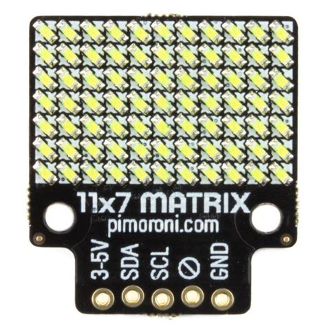 11x7 led matrix breakout the pi hut