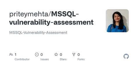 Github Priteymehta Mssql Vulnerability Assessment Mssql Vulnerability Assessment