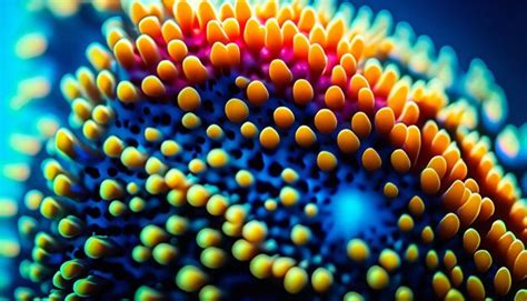 Premium Ai Image Underwater Macro Reveals Multi Colored Sea Life Patterns