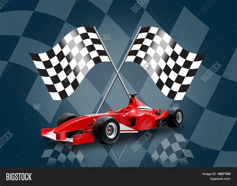 Red Formula One Car Image And Photo Free Trial Bigstock