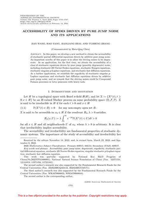 Pdf Accessibility Of Spdes Driven By Pure Jump Noise And Its Applications